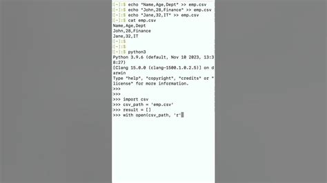 Convert Csv File To List Of Dictionaries In Python Youtube