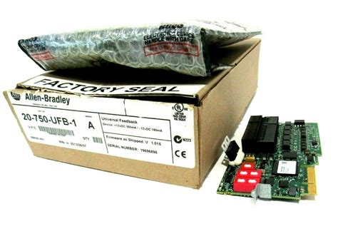 New Allen Bradley 20 750 Ufb 1 Universal Feedback Device Ser A 20750ufb1 Sb Industrial Supply