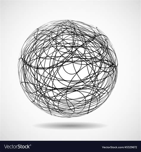 Abstract Globe Of Lines Geometric Shape Royalty Free Vector