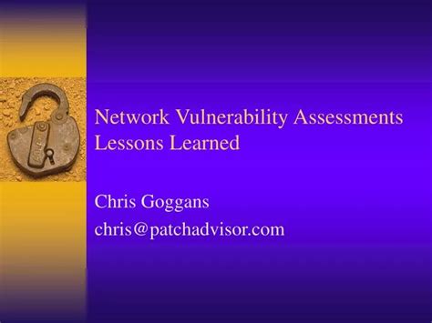 Ppt Network Vulnerability Assessments Lessons Learned Powerpoint