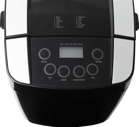 Inventum Bm125 Broodbakmachine Brood 900 1200 Gram 1 Groot 1 Dubbel Bakblik 12 Programma