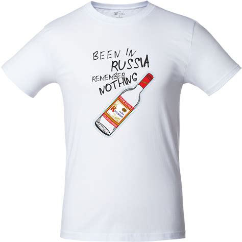 Футболка Водка цвет белый размер L 52