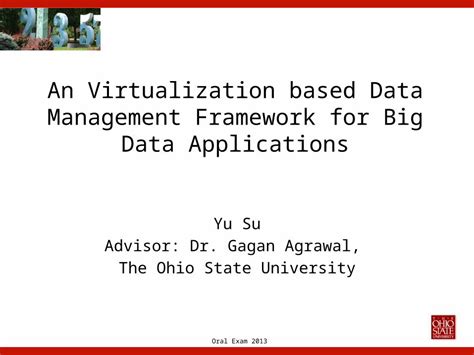 Pptx An Virtualization Based Data Management Framework For Big Data