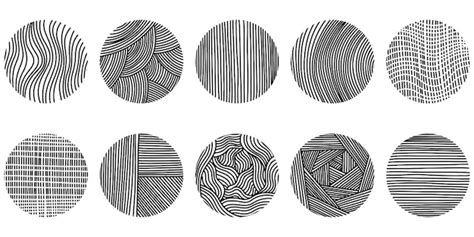 손으로 그린 낙서 모양 라운드 추상 검은 배경 또는 패턴 벡터 일러스트 레이 션 프리미엄 벡터