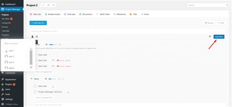 How To View Task Lists And Add News Tasks In Wp Project Manager Wedevs