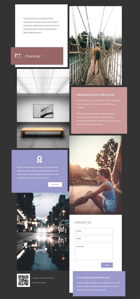 Character Html Template By Tooplate