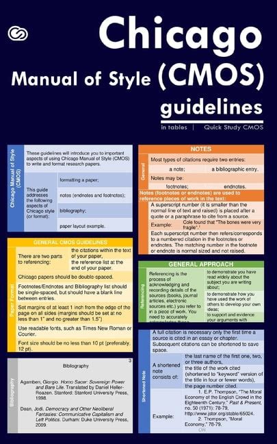 Formatting In Tables Chicago Manual Of Style CMOS Guidelines In Tables Quick Study CMOS