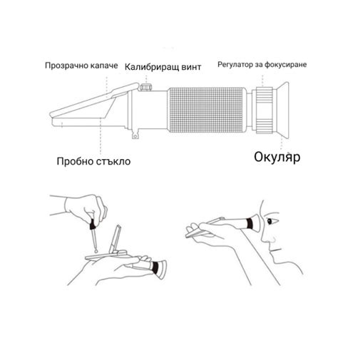 Професионален рефрактометър за алкохол 0 80