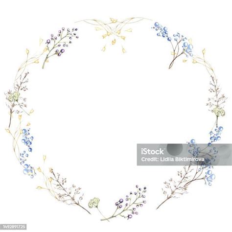 수채화 요소 집합입니다 숲의 새 꽃 주니퍼 엽서와 디자인을 위한 장미 엉덩이 계절에 대한 스톡 벡터 아트 및 기타 이미지 계절 곡초류 관목 Istock