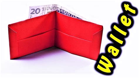 How To Make A Paper Wallet Easy Origami Wallet Tutorial Paper