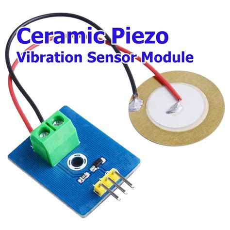 เซ็นเซอร์ตรวจจับการสั่นสะเทือน Ceramic Piezo Vibration Sensor Module ขาย Arduino อุปกรณ์ฯ Esr
