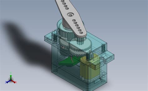 伺服电机模型 Solidworks 2016 模型图纸下载 懒石网