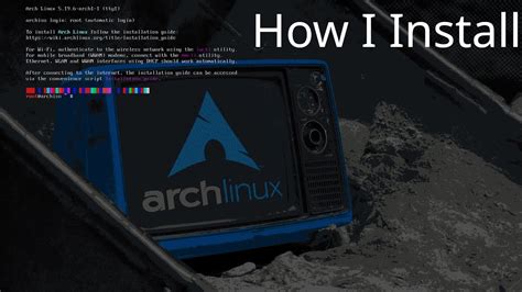 how i install arch linux youtube
