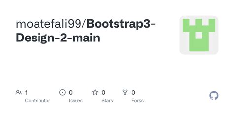 Github Moatefali99bootstrap3 Design 2 Main
