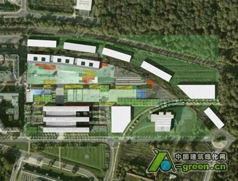带波浪形绿色屋顶的巴黎大学建筑中国建筑绿化网