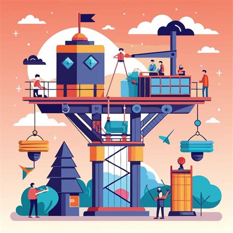 Premium Vector Collaborative Workflow And Project Management Elevating Team Efficiency In A