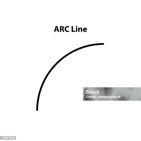 Arc Circle Line Vector Illustration On White Background Stock Illustration Download Image Now