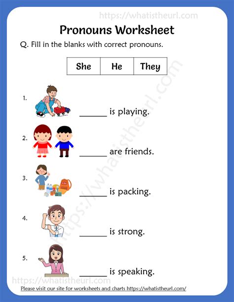Pronouns Worksheets For 2nd Grade Your Home Teacher