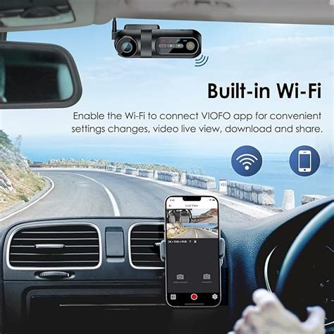 Viofo T130 3ch Dash Cam 1440p 1080p 1080p With Infrared Interior Camera