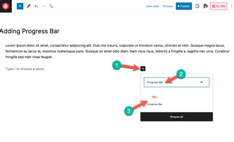 How To Add Progress Bars In WordPress With Out A Plugin