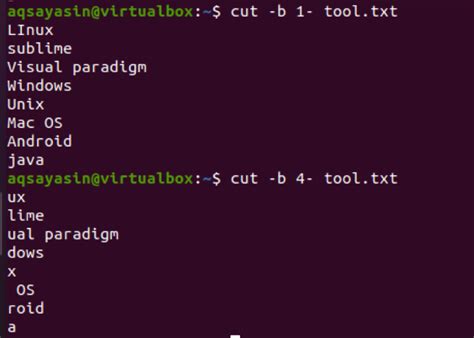 Bash Shell Cut Example At David Daigle Blog Bash Shell Cut Example At David Daigle Blog