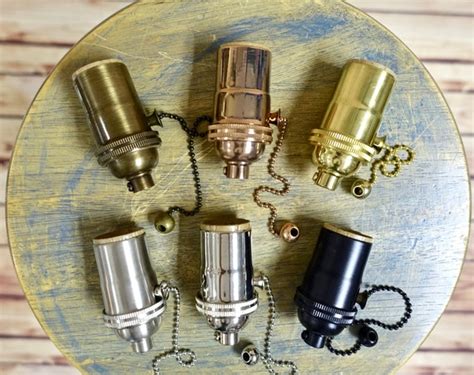 Solid Brass Light Socket Pull Chain Version Different