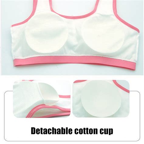 3pcsset Cute Cartoon Girl Bra Soft Cotton Teenage Grandado