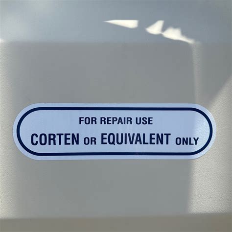 Shipping Container Decal This Container Must Be Repaired Only With Cor Semi Decals