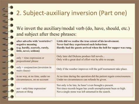 Inversion And Fronting In English Grammarpdf Personal Taxes Personal Finance