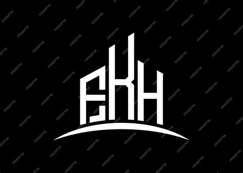 Premium Vector Letter Fkh Building Vector Monogram Logo Design