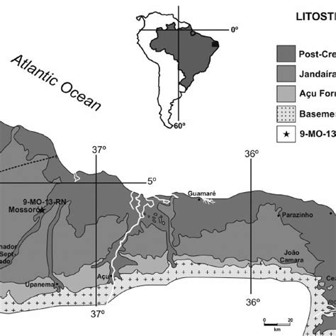 Map Of The Potiguar Basin Onshore Part With Location Of The Well Download Scientific Diagram