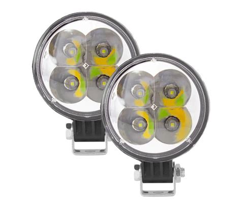 Par De Faros Redondos 4 Leds 12 Watts Luz Blanca Tunelight® Album On Imgur