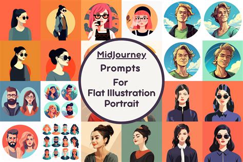 Ai Prompt For Flat Illustration Portrait Graphic By Milano Creative