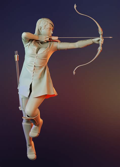 The Bow Girl Finished Projects Blender Artists Community