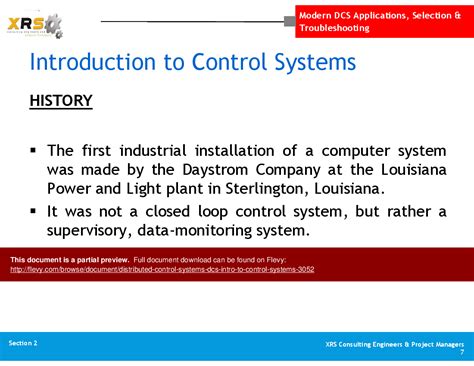 Distributed Control Systems Dcs Intro To Control Systems Ppt