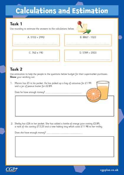 Mental Calculation And Estimation Year 6 Cgp Plus