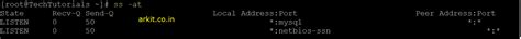 Ss Utility To Investigate Sockets Rhel 7centos 7fedora 24