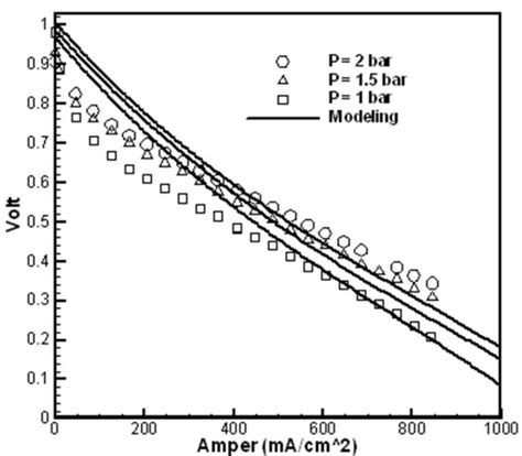 Modelling And Experimental Polarization Curves At Different Anode And