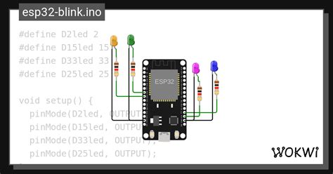 4 Leds Kk Wokwi Esp32 Stm32 Arduino Simulator