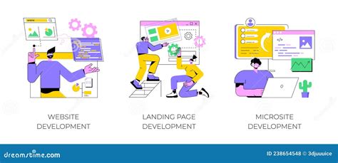 webpage programming mobile app ui kit vector illustration