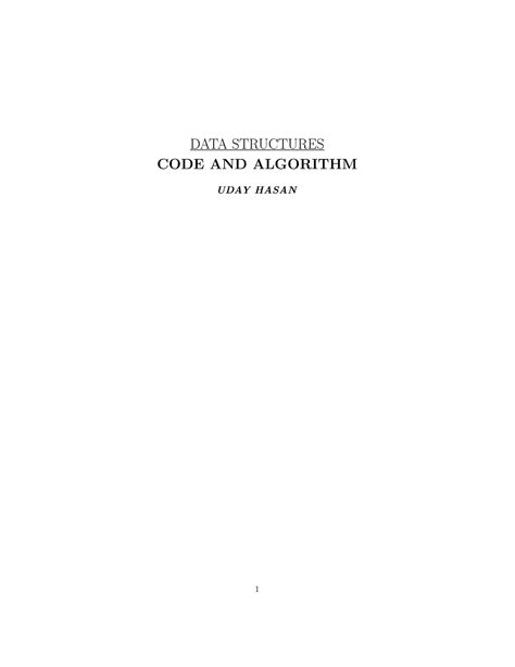 Data Structures Data Structures Code And Algorithm Uday Hasan