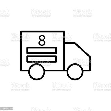 트럭 배달 라인 아이콘입니다 화물 사업을위한 배달 기호 포장 편집 가능한 스트로크 디자인 템플릿 벡터 교통수단에 대한 스톡 벡터 아트 및 기타 이미지 Istock