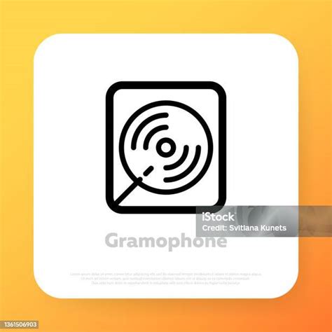 축 음 아이콘 비눌 레코드 플레이어 아이콘 주크박스 비즈니스 및 광고를 위한 벡터 라인 아이콘 3차원 형태에 대한 스톡 벡터 아트 및 기타 이미지 Istock