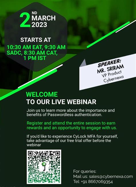 Cybernexa Infotech On Linkedin Passwordlessauthentication Identitymanagement Webinar Security…