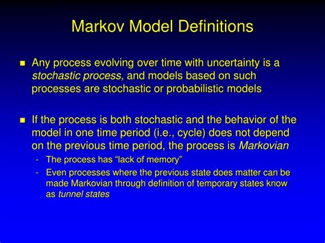 PPT Markov Models Overview PowerPoint Presentation Free Download ID