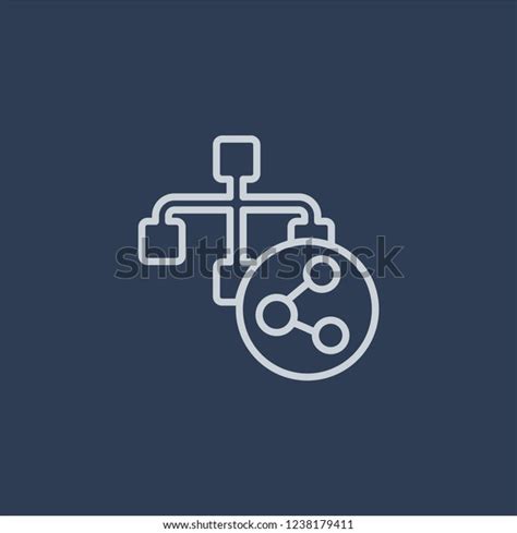 Data Modelling Icon Trendy Flat Vector Stock Vector Royalty Free