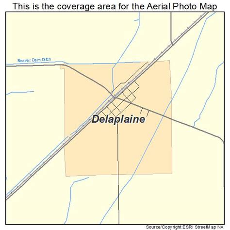 Aerial Photography Map Of Delaplaine Ar Arkansas