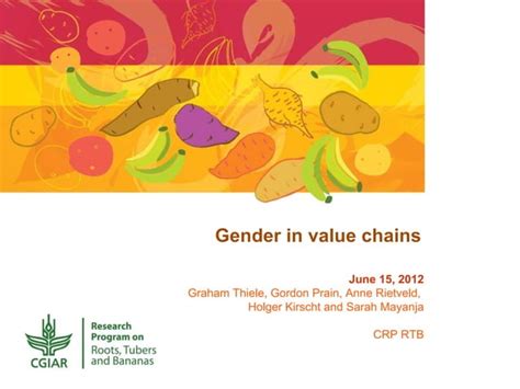 Gender In Value Chains PPT Agriculture Industries
