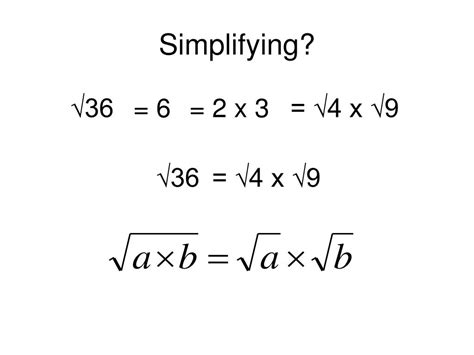 PPT Simplifying Surds PowerPoint Presentation Free Download ID 5279381