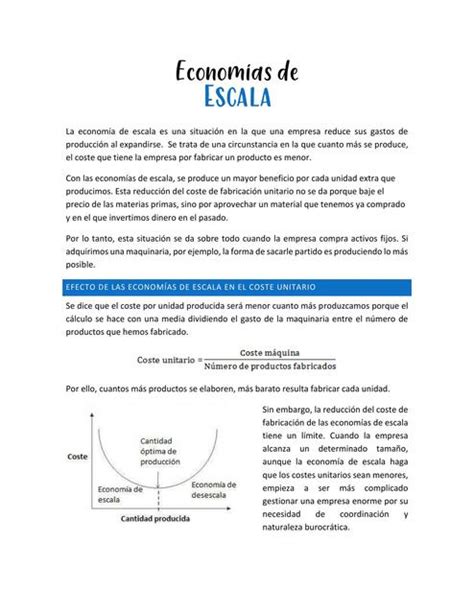 Resúmenes De Economía De Escala Descarga Apuntes De Economía De Escala